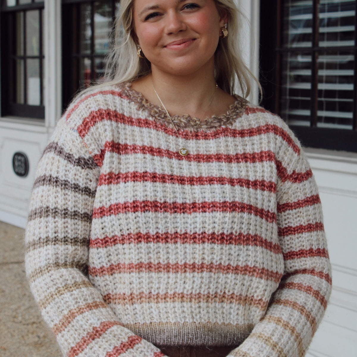 Okay Sure Top/ Multi – Silver Dollar Boutique